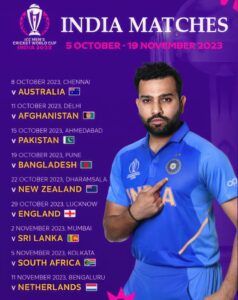 ICC World Cup 2023 Schedule PDF: Complete Fixtures, Dates, and Venues