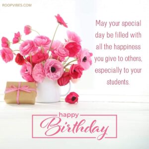 70 Happy Birthday Wishes for Teacher with Images and Quotes | RoopVibes